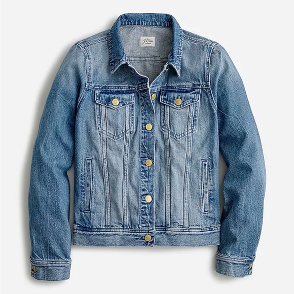J. Crew | Jackets & Coats | Jcrew Indigo Denim Jacket | Poshmark